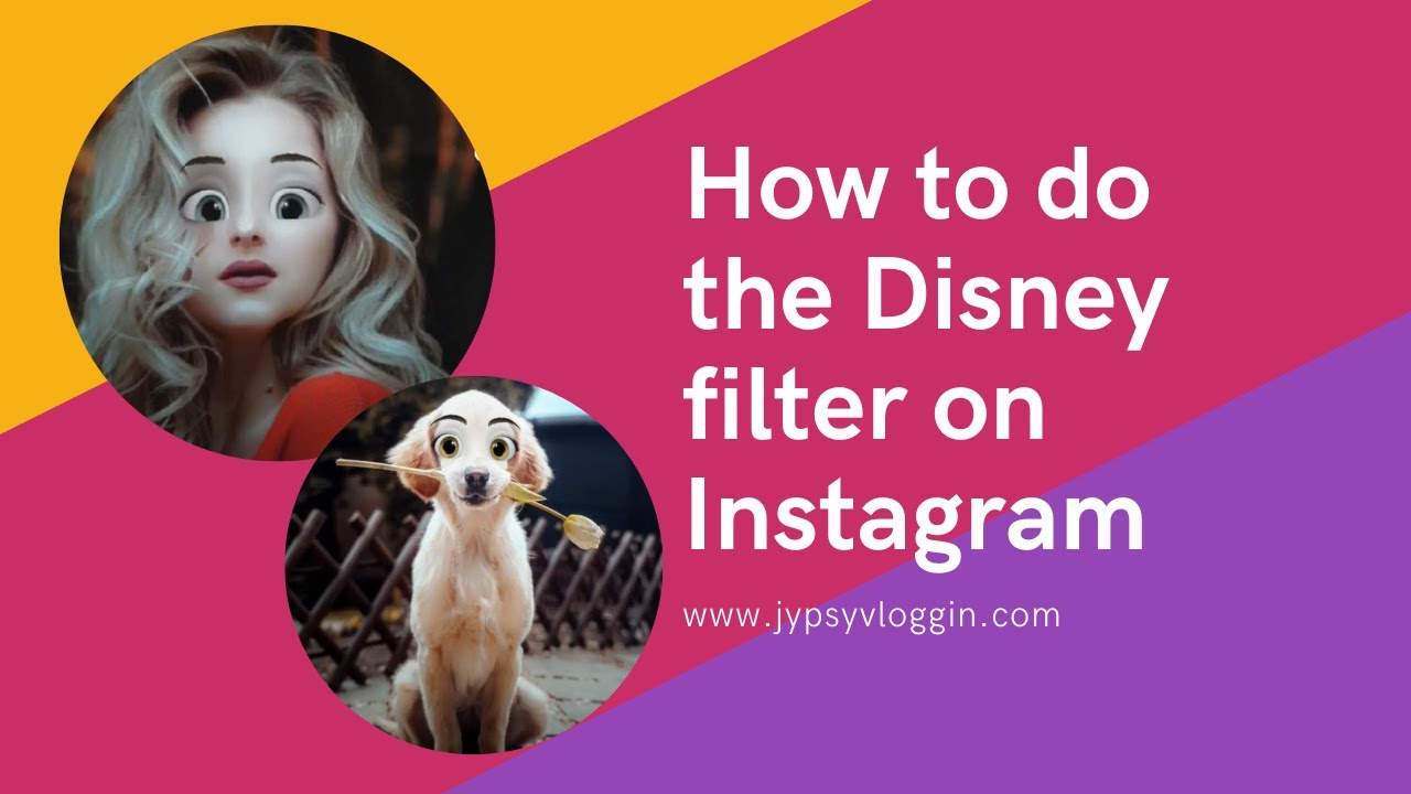How to do the Disney filter on Instagram - YouTube