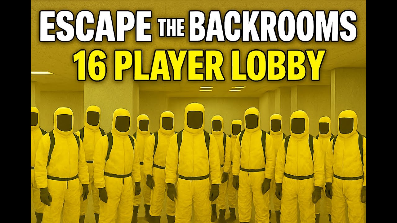 Escape The Backrooms 16 player lobby - YouTube