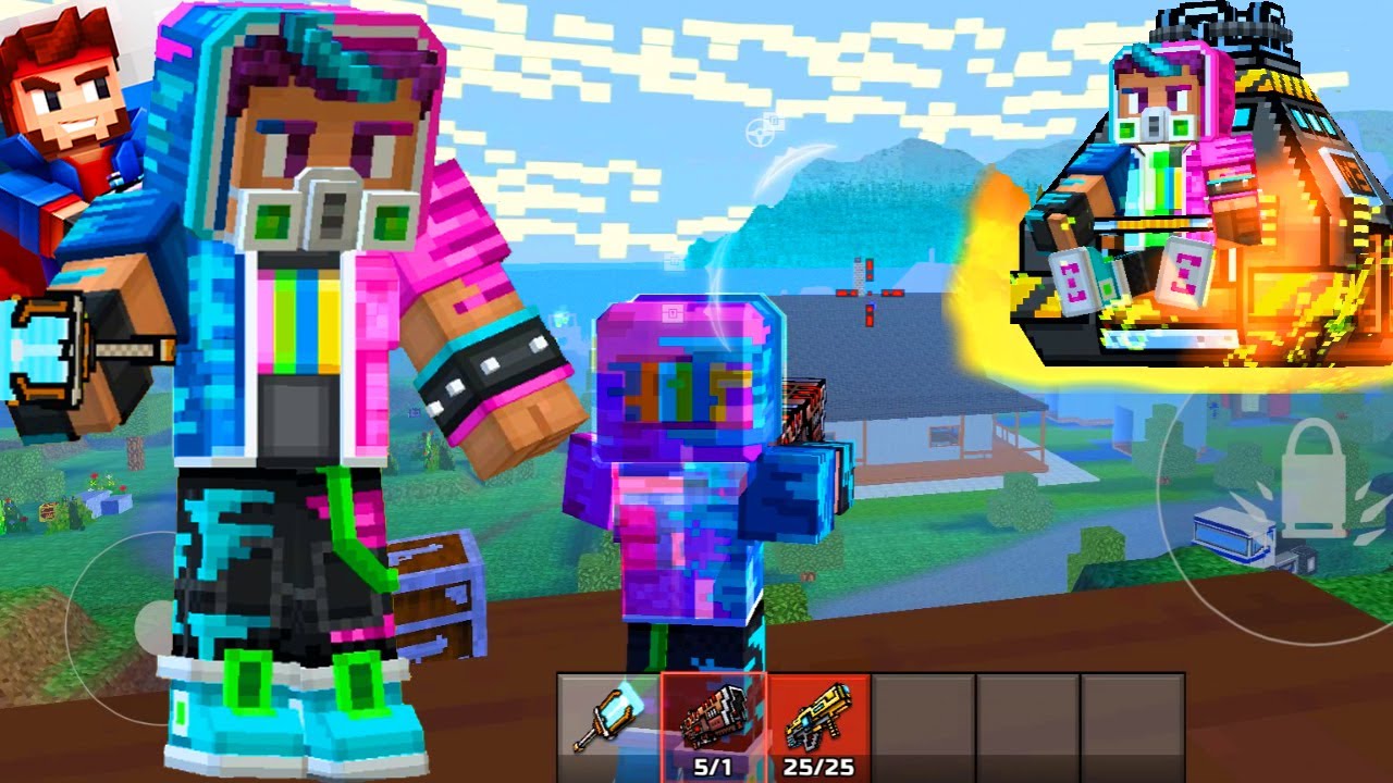 Pixel Gun 3D - Glitched Guy in the Battle Royale - YouTube