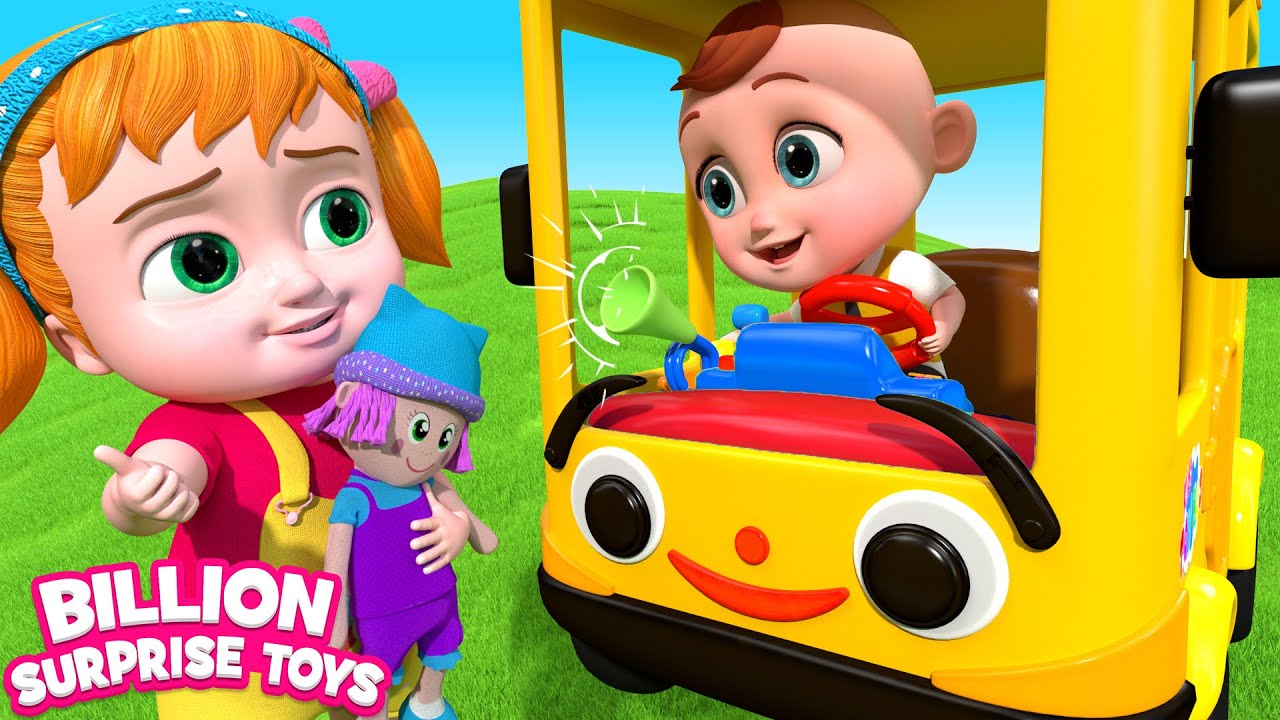 Vroom Vroom! Wheels on the bus - kids play song - YouTube