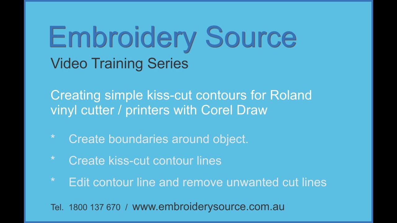 Using Corel Draw to create kiss-cut contour lines for vinyl cutters ...