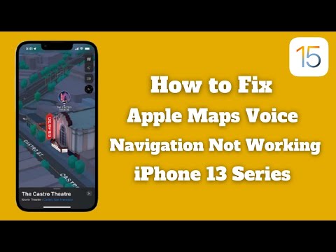 Fix Apple Maps Voice Navigation Not Working On iPhone - iOS 15 Apple ...