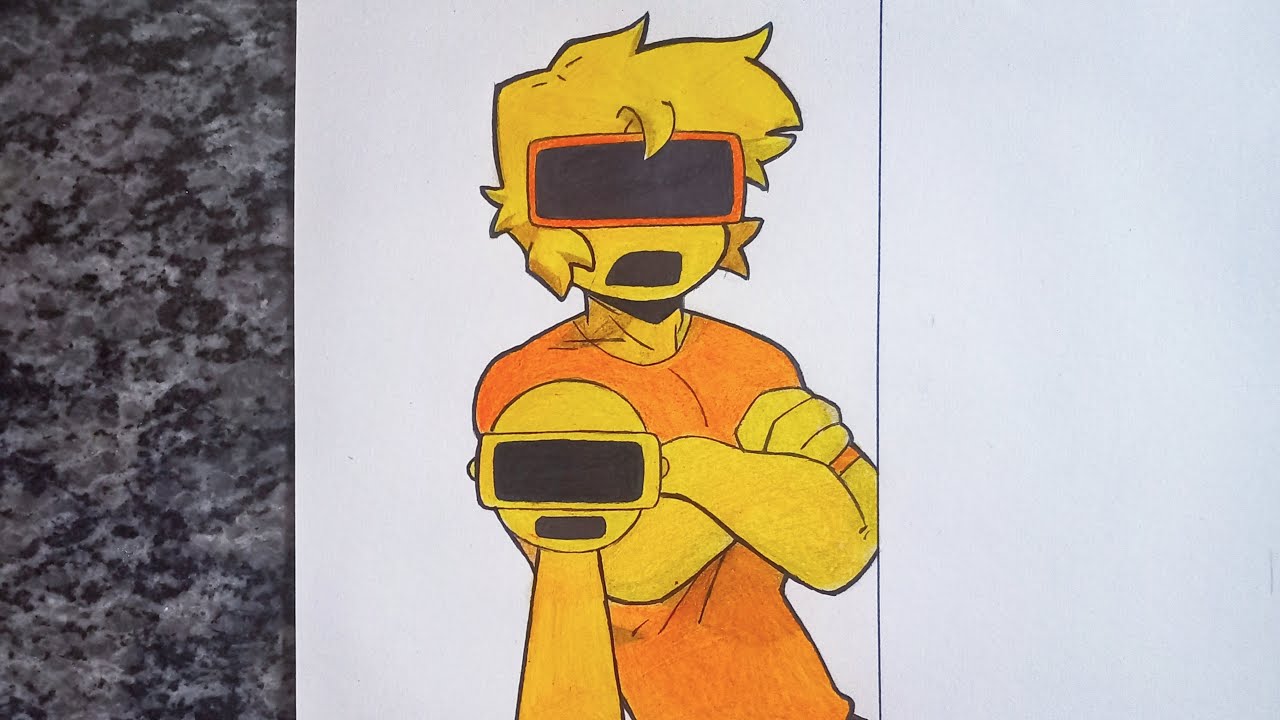 How to Draw Garnold Sprunki but Human - Step by Step Easy | Sprunki ...