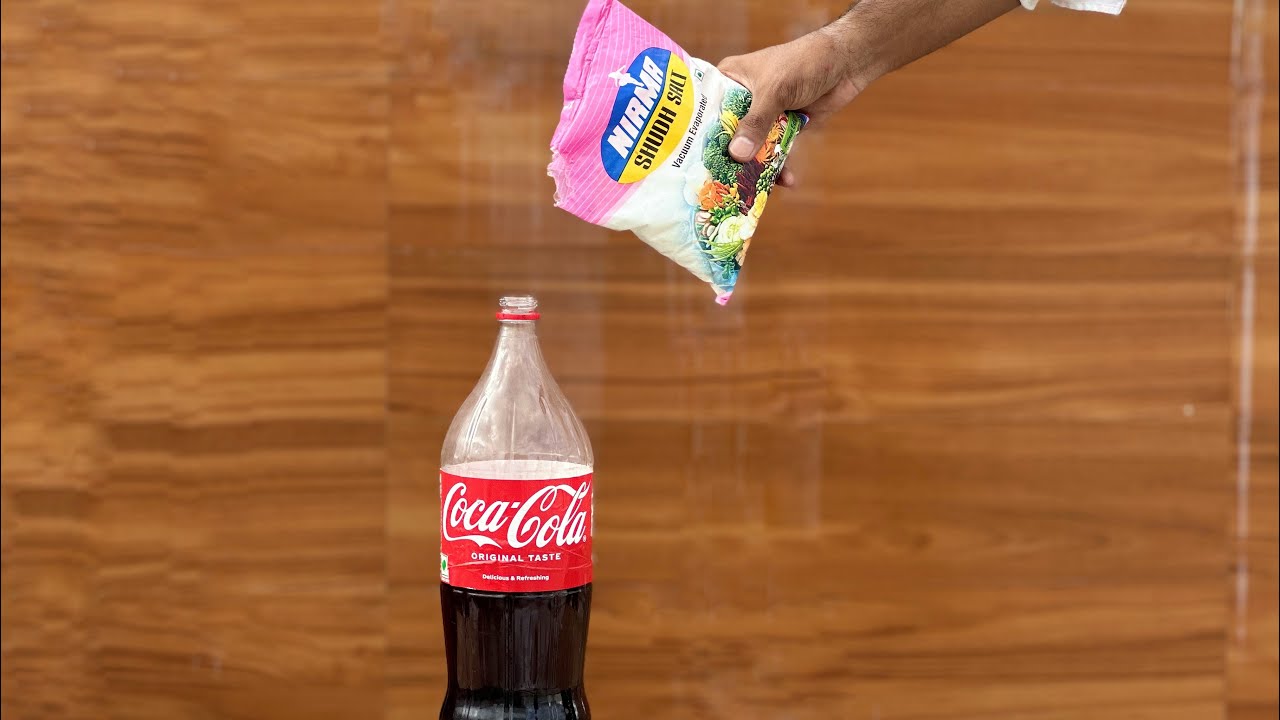 Coke VS Salt || #science #coke #salt #reactionvideo #scienceexperiment ...