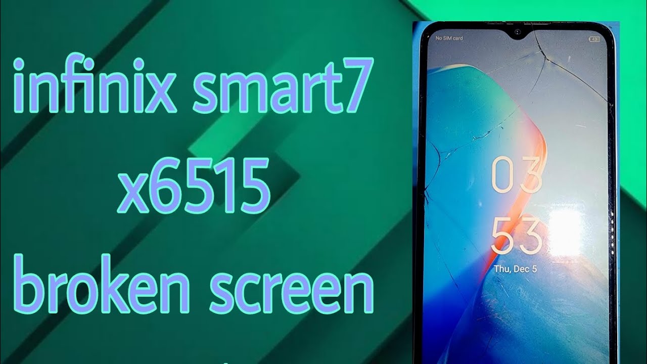 infinix smart7 x6515 broken lcd disassembly | DM Works - YouTube
