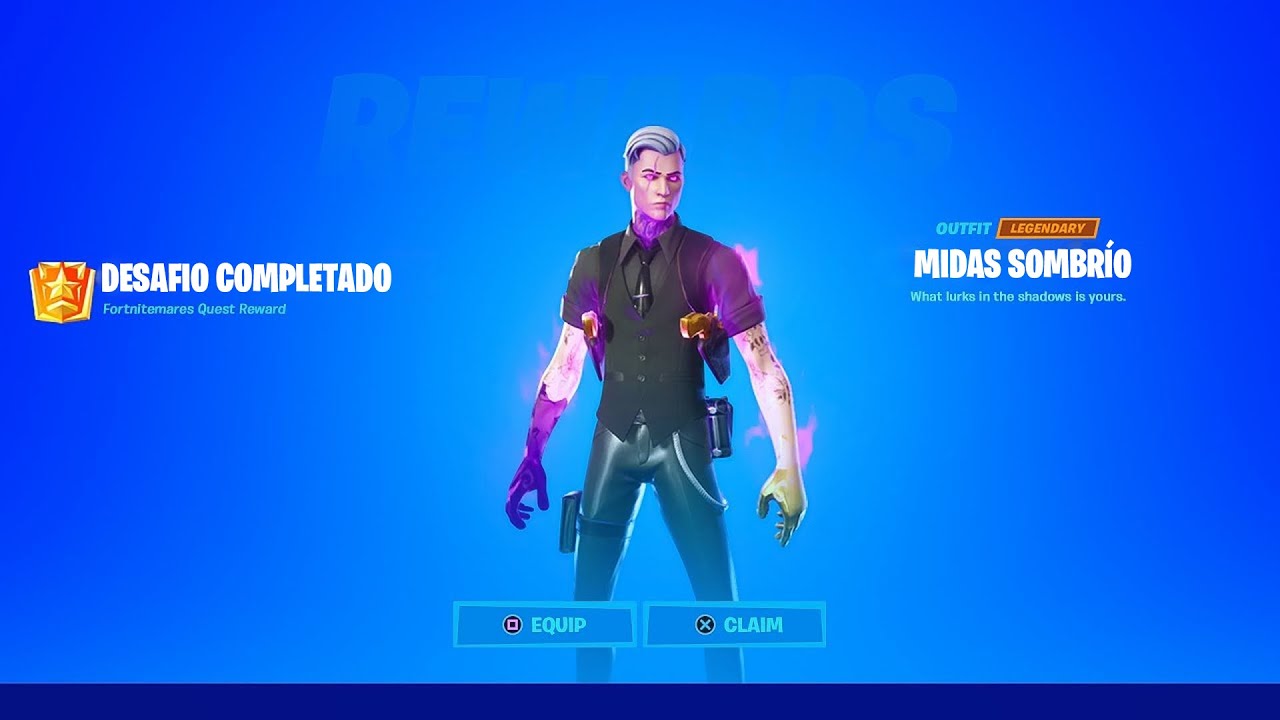 MIDAS SOMBRÍO en FORTNITE! - YouTube