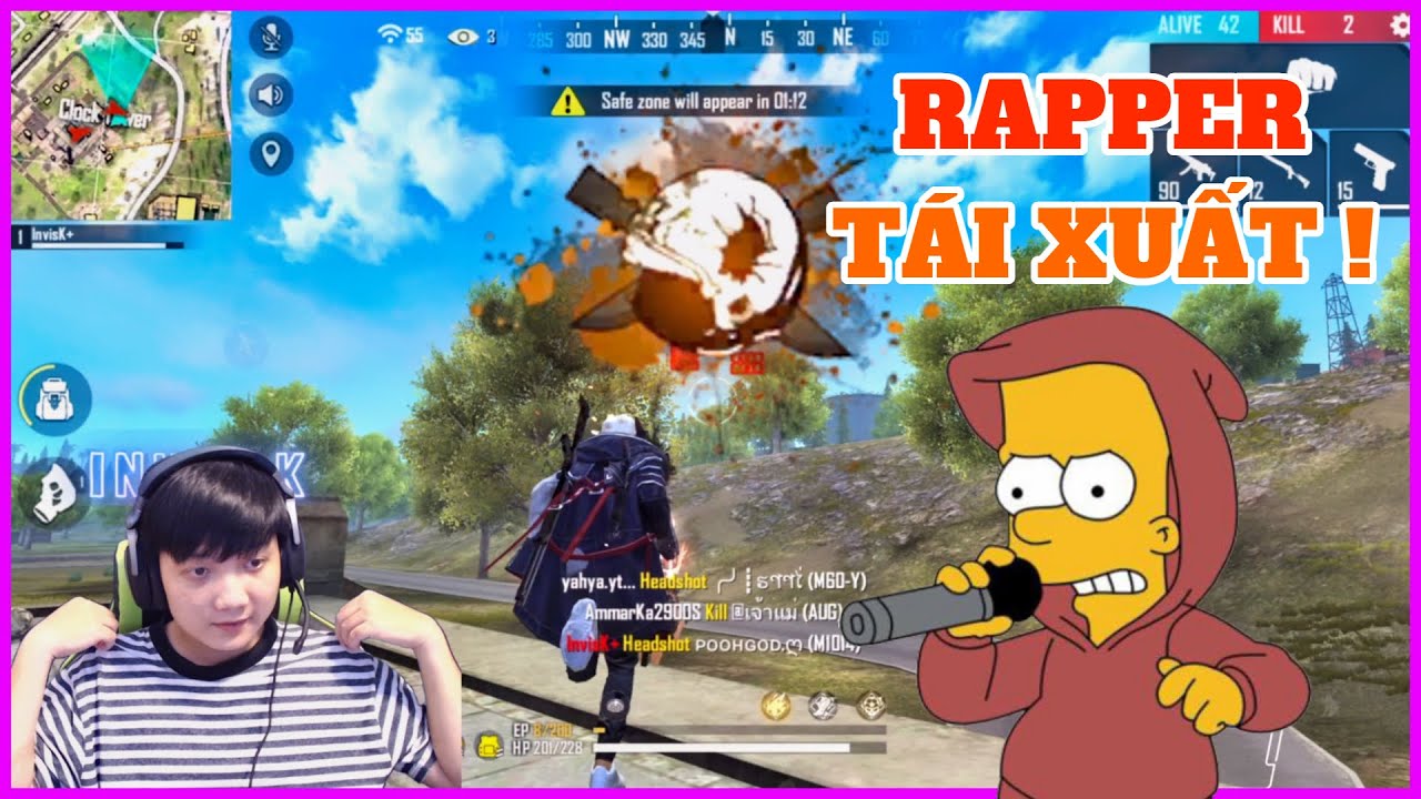 Invis K - 1 vs 4 vài đường vần và flow trước khi oneshot | Free Fire ...