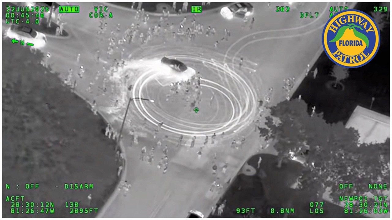 Hellcat Charger in TAKEOVER gets "F***ED UP" by FHP Helicopter using ...