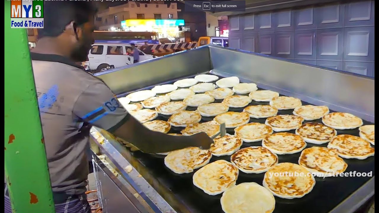 Multi Layered Tawa Paratha TAWA PARATHA - Mumbai Street Food - YouTube