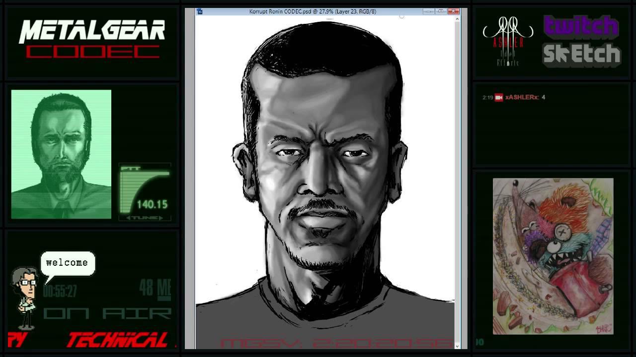 2. Korrupt Ronin METAL GEAR SOLID Codec Portrait ASHLER idel efforts # ...