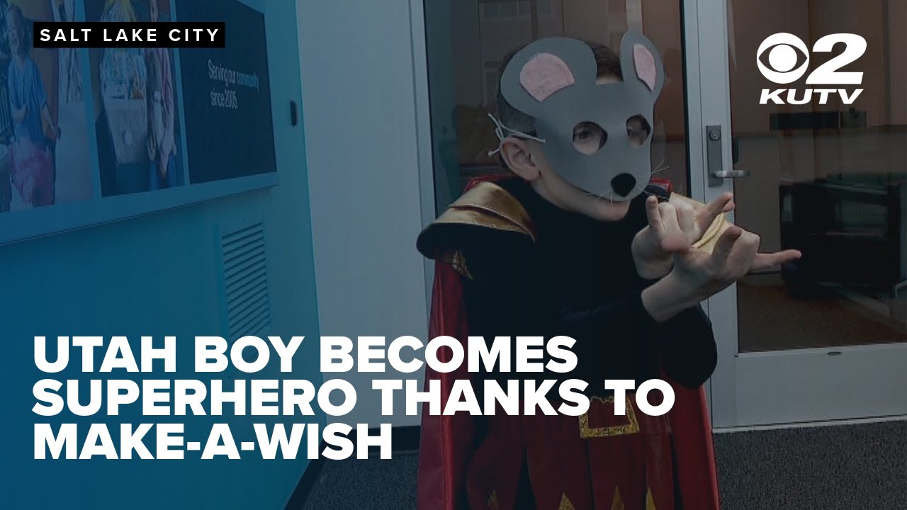 Utah boy transforms into superhero thanks to Make-A-Wish - YouTube