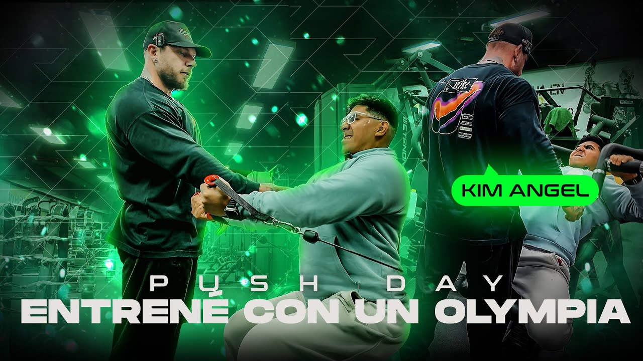 💪 Push Day EXTREMO con Kim Angel, Olympia Pro Classic Physique 😱🔥 - YouTube