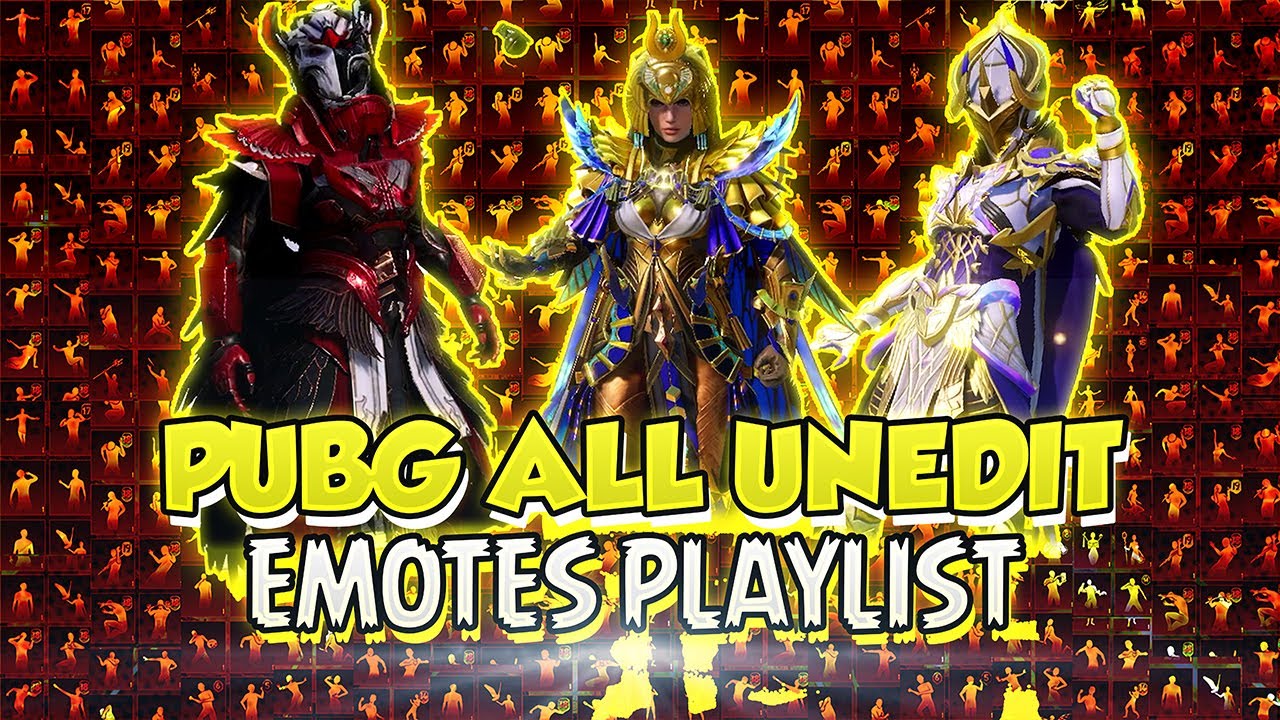 UN Edit PUBG Emotes || PUBG Emotes Pack || Sarkar Editz - YouTube