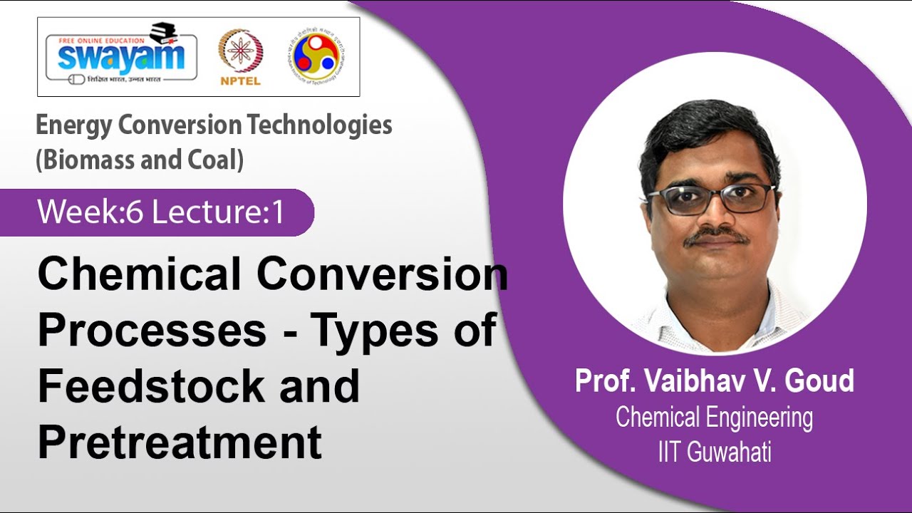 Lec 24:Chemical Conversion Processes - Types of Feedstock and ...