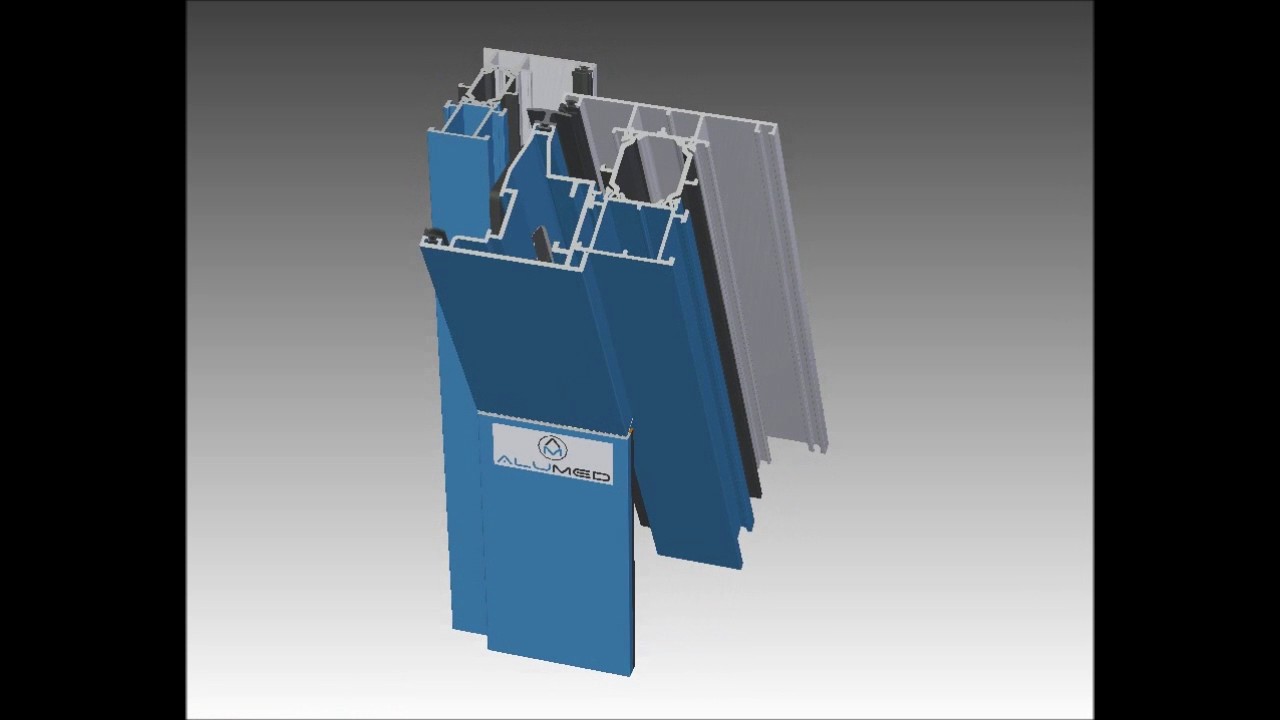 ALUMED - SERIE INSIGNIA VERSIÓN PIVOTANTE CON HERRAJE OCULTO - YouTube