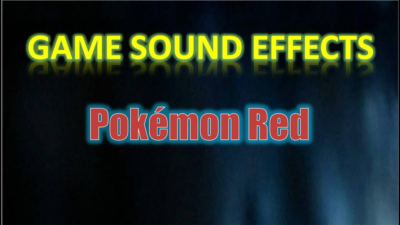 Pokemon Red Sound Effects - 001 Bulbasaur - YouTube