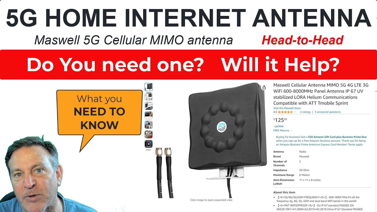 🔴Maswell 5G Home Internet External Antenna - YouTube