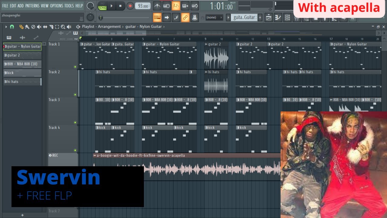 A Boogie- Swervin (feat. 6ix9ine) Beat Remake + FLP🌊 - YouTube