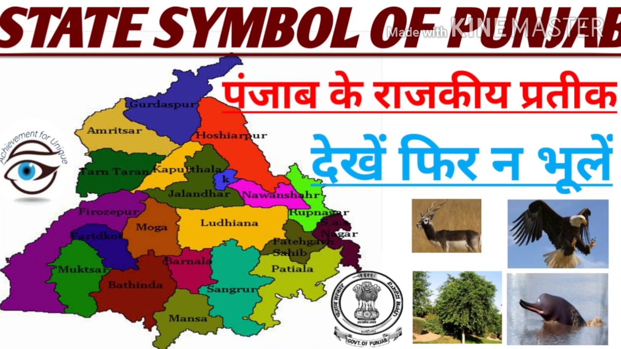 पंजाब के राजकीय प्रतीक||state symbol of Punjab|Important fact||upsc ...