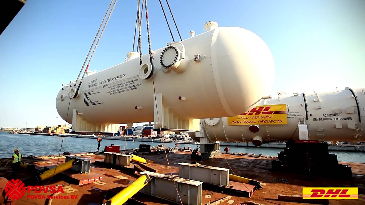 4000 tons of absorber tower, reactors and demethanizer moved (break ...