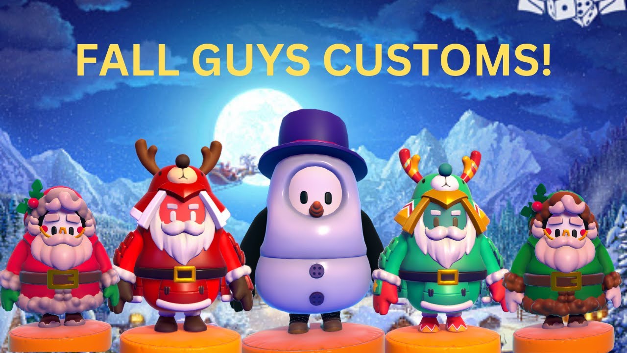 Fall Guys Christmas Customs With Viewers! (Road to 400 Subs) - YouTube