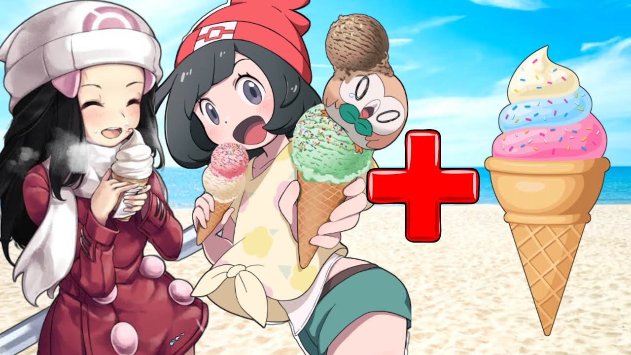 //Pokegirls x Ice Cream🍦// Pokemon Anime Status #pokemon - YouTube