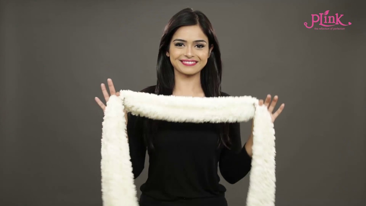 How to wear magic scarf ? Plink Care Magic Scarf Style Four - YouTube