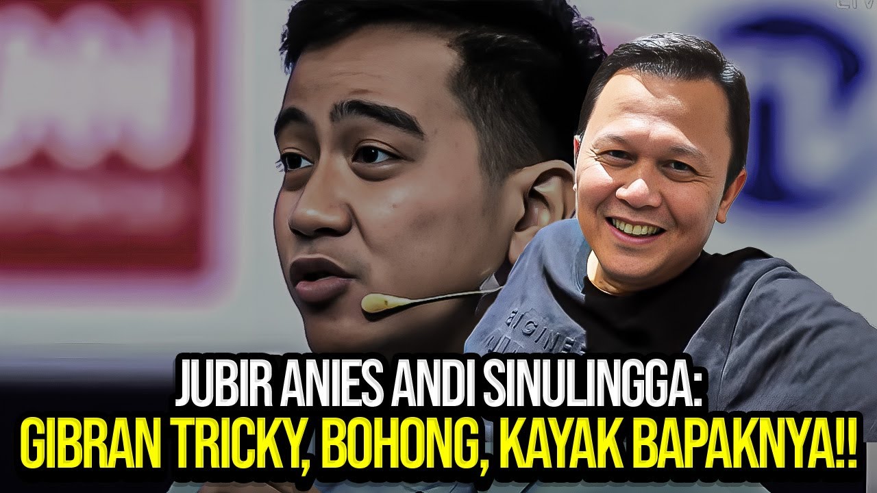 JUBIR TIMNAS AMIN ANDI SINULINGGA: GIBRAN TRICKY, BOHONG, KAYAK ...