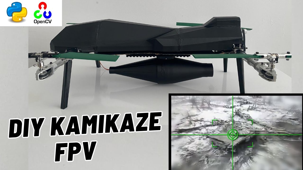 DIY Variable Pitch Kamikaze Drone | Python Target Tracking + FPV Lock ...
