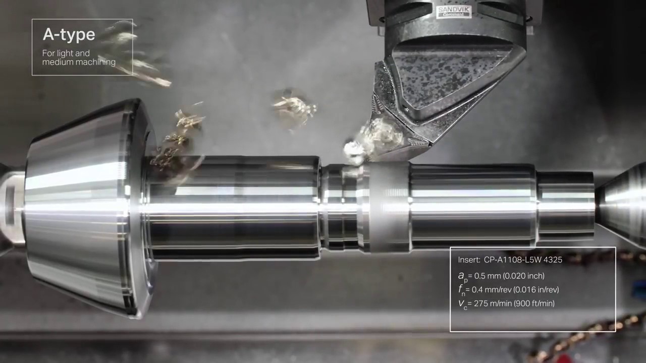 【Sandvik Coromant】PrimeTurning™ demo – Turning of pinion in 40 seconds ...