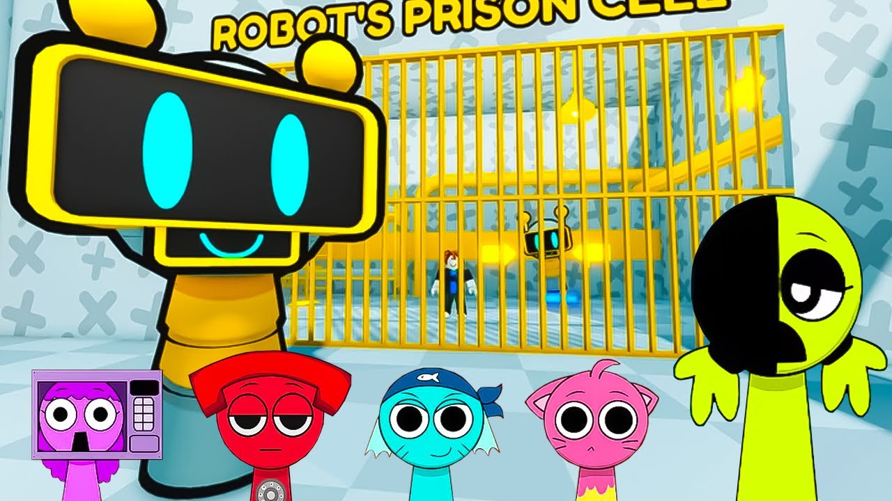 Sprunki Bouba Plays Sprunki Fun Bot Prison Run! Obby in Roblox - YouTube