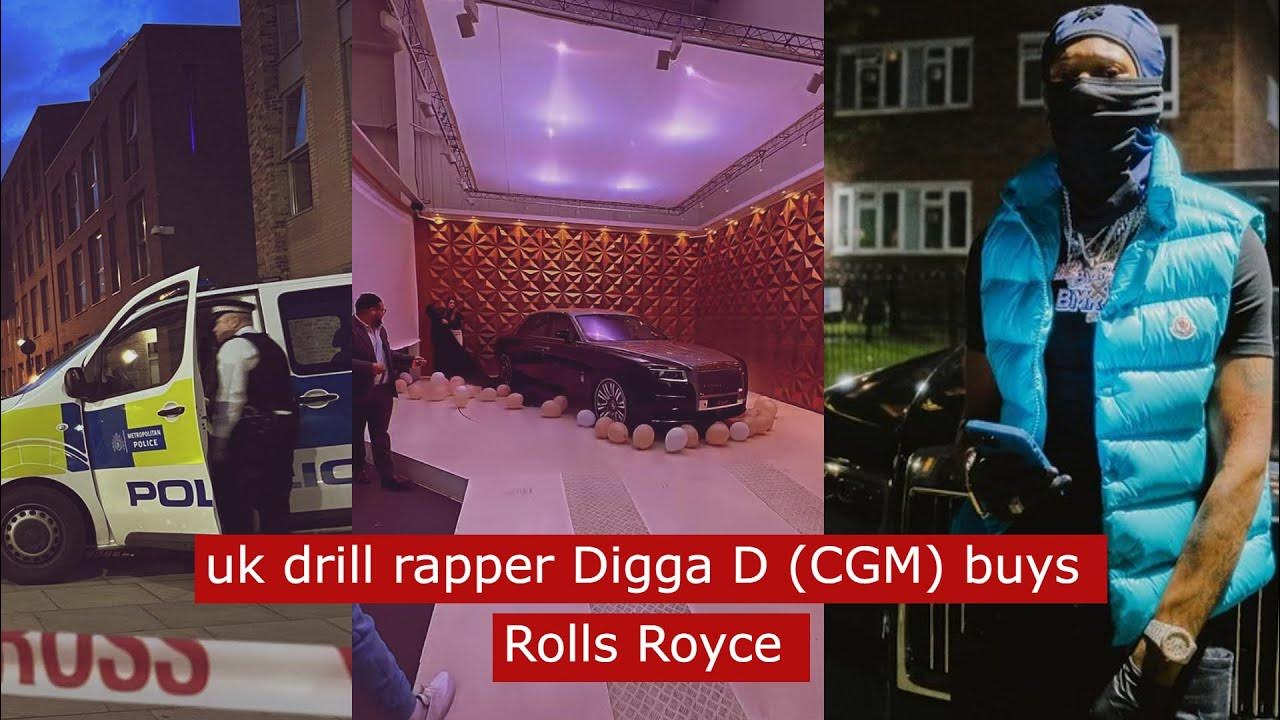 uk drill rapper Digga d CGM buys Rolls Royce - YouTube