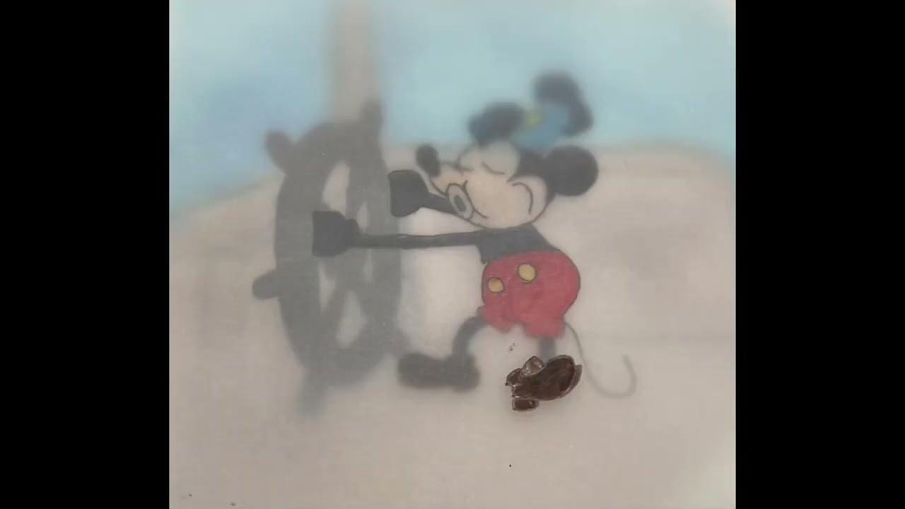 Mickey Mouse Steamboat willie redrawn and colorized REMAKE - YouTube