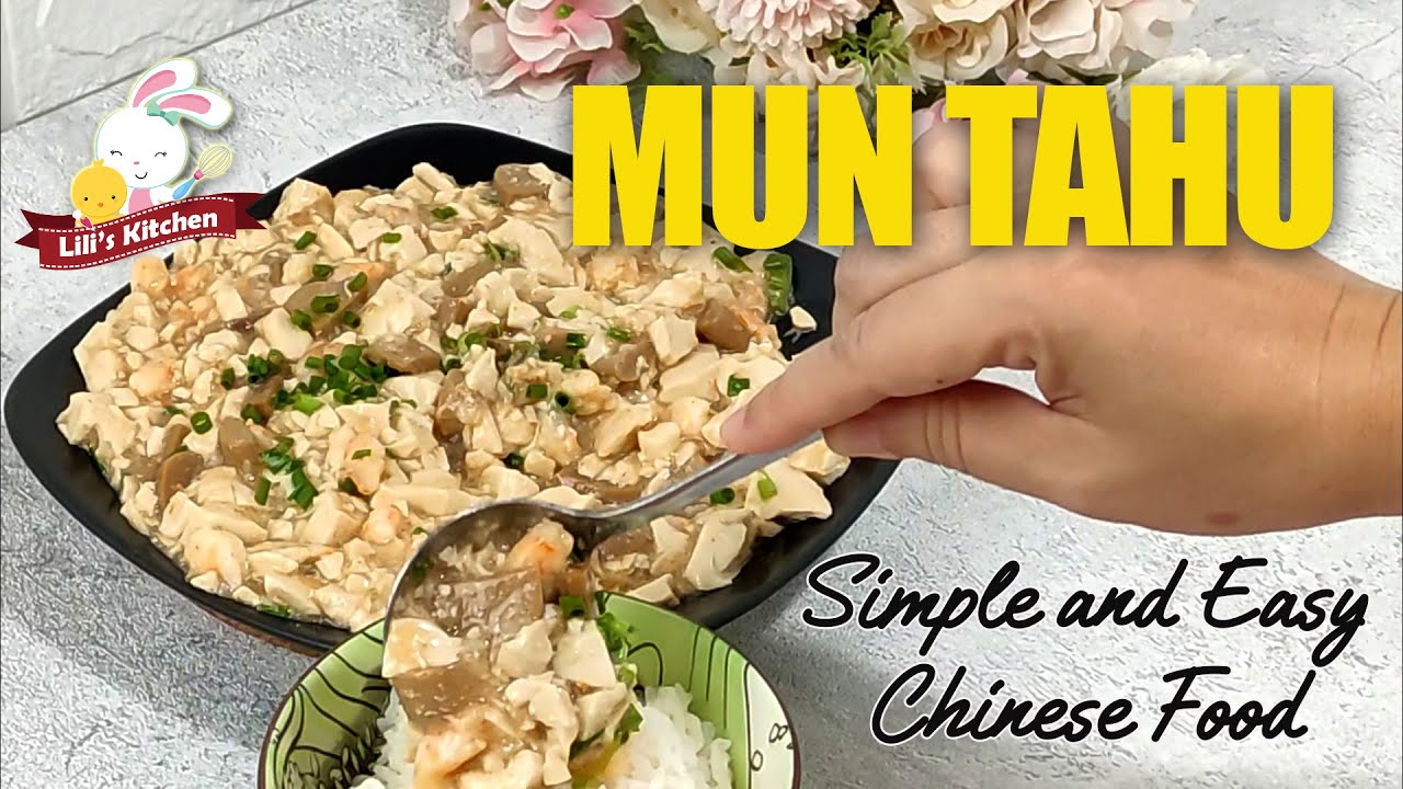 Simple and Easy Chinese Food. Mun Tofu / Mun Tahu - YouTube