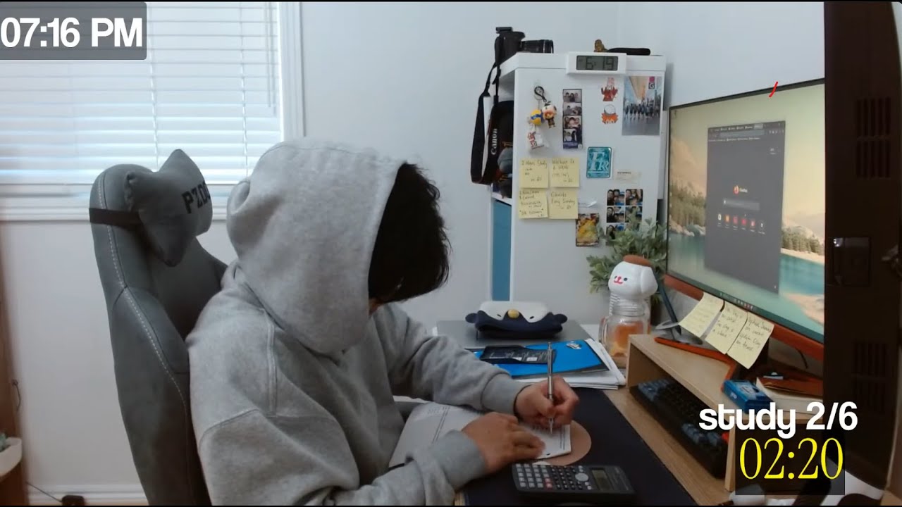 study w/ me live | 25/5 Pomodoro - YouTube