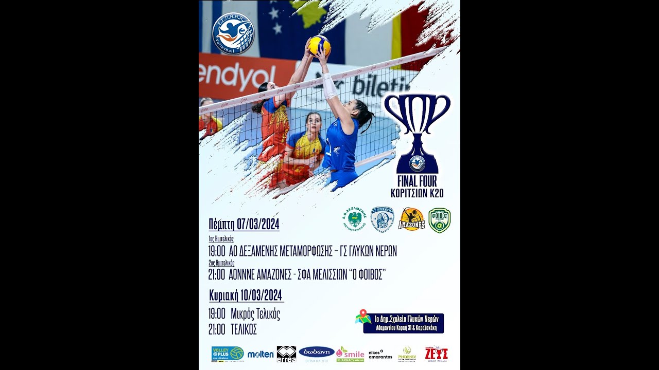 ΔΕΞΑΜΕΝΗ ΜΕΤΑΜΟΡΦΩΣΗΣ vs ΑΜΑΖΟΝΕΣ | ΤΕΛΙΚΟΣ FINAL-4 ΝΕΑΝΙΔΩΝ ΕΣΠΑΑΑ ...