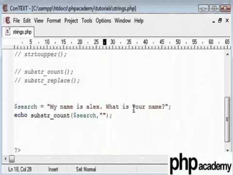 PHP String Functions Part 2 - Hindi - YouTube