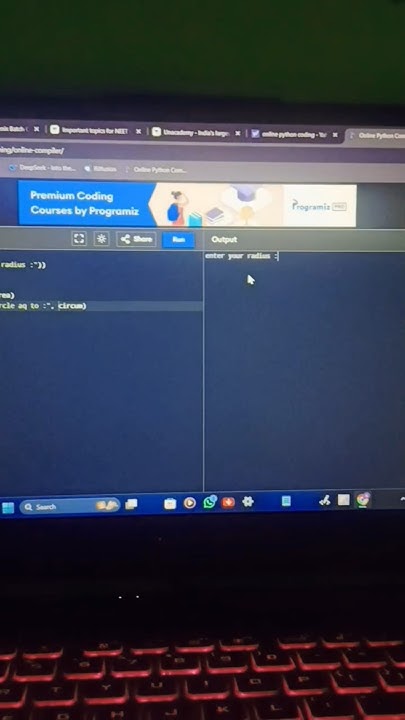 Radius Find By python #python #coading - YouTube
