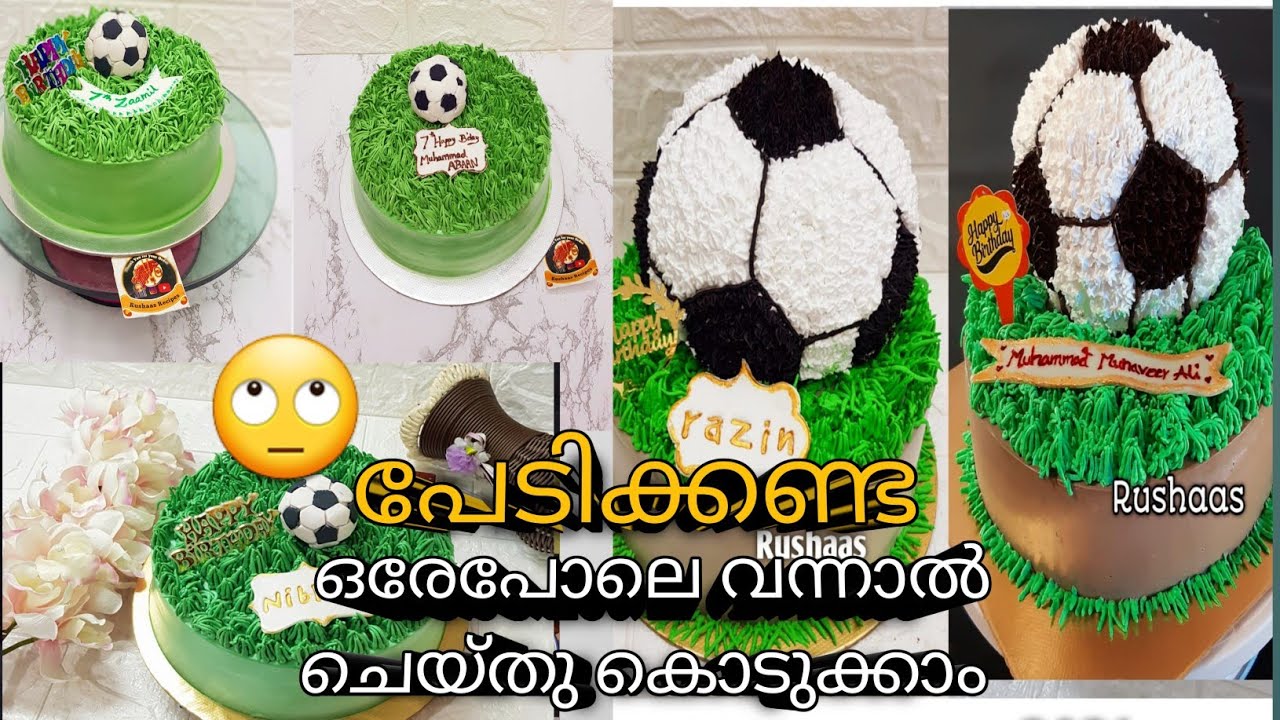 ⚽ Foodball Theme Tall cake/Pinaple Cake /Vanchocake /TrendingCake ...