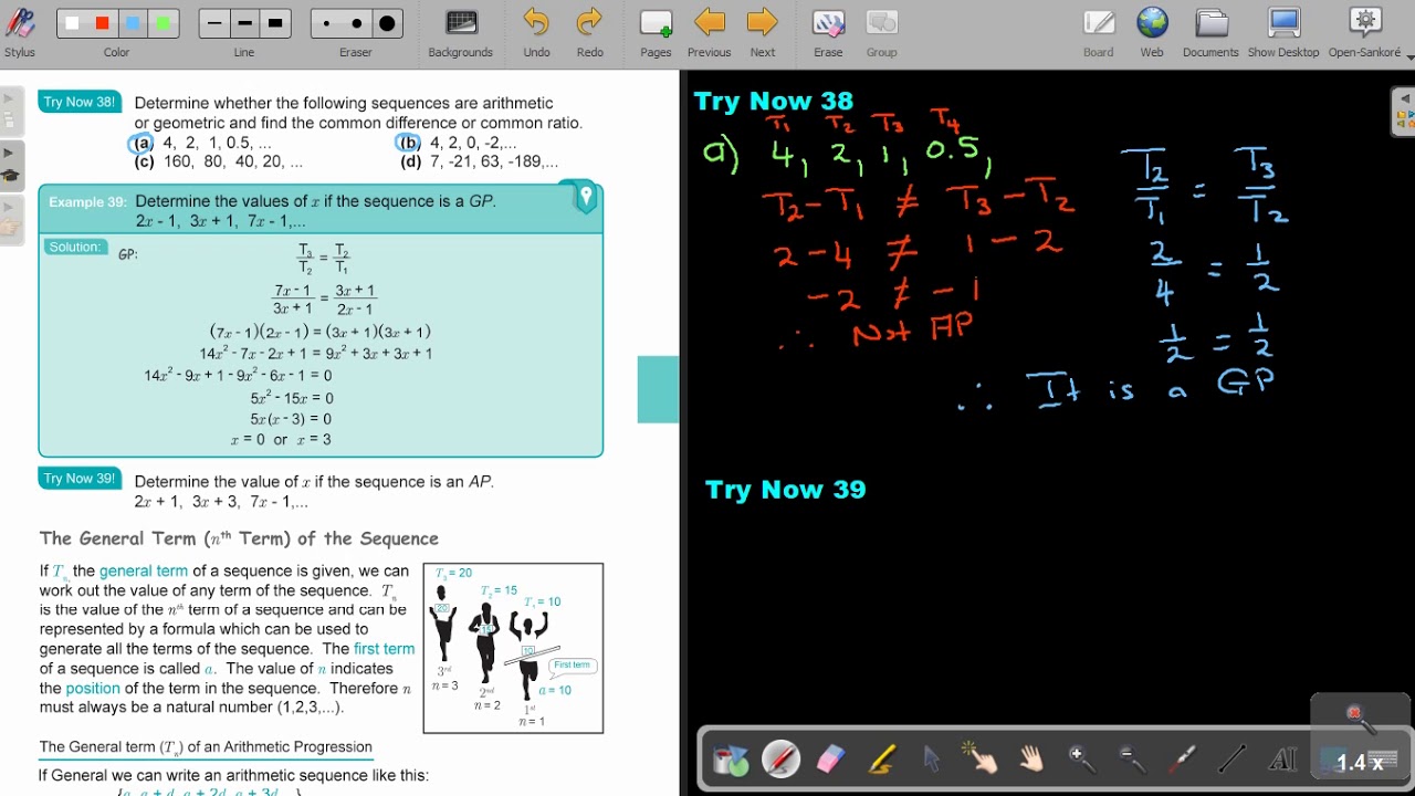 5 14 Distinguish between Arithmetic and Geometric Sequences - YouTube