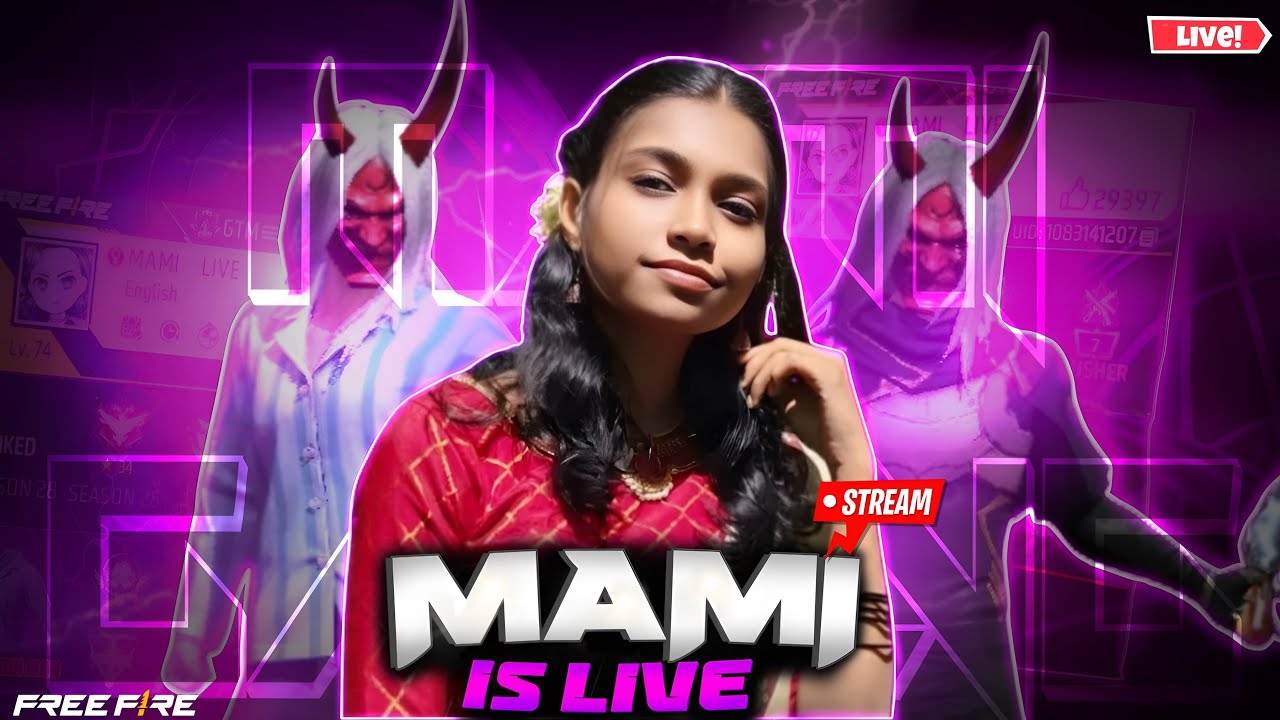 MAMI GAMING IS LIVE!FREEFIRE |UPI-anaghababu332004@okaxis - YouTube