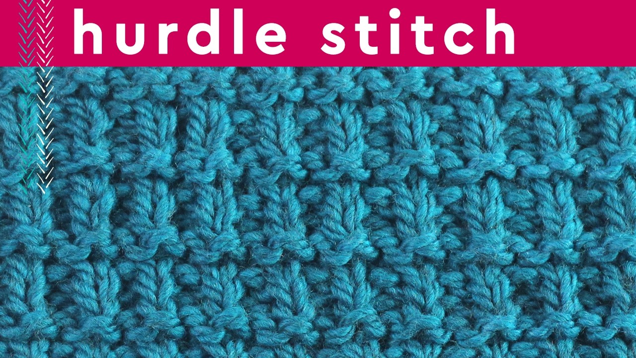 Hurdle Knot Stitch Knitting Pattern for Beginners (4 Row Repeat) - YouTube