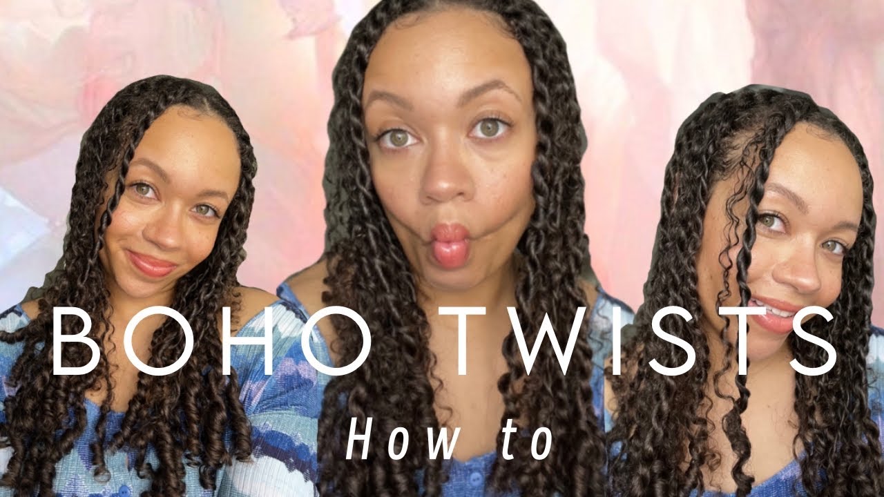 Boho Mini Twist Tutorial | Low Manipulation Hairstyle For Natural Curly ...
