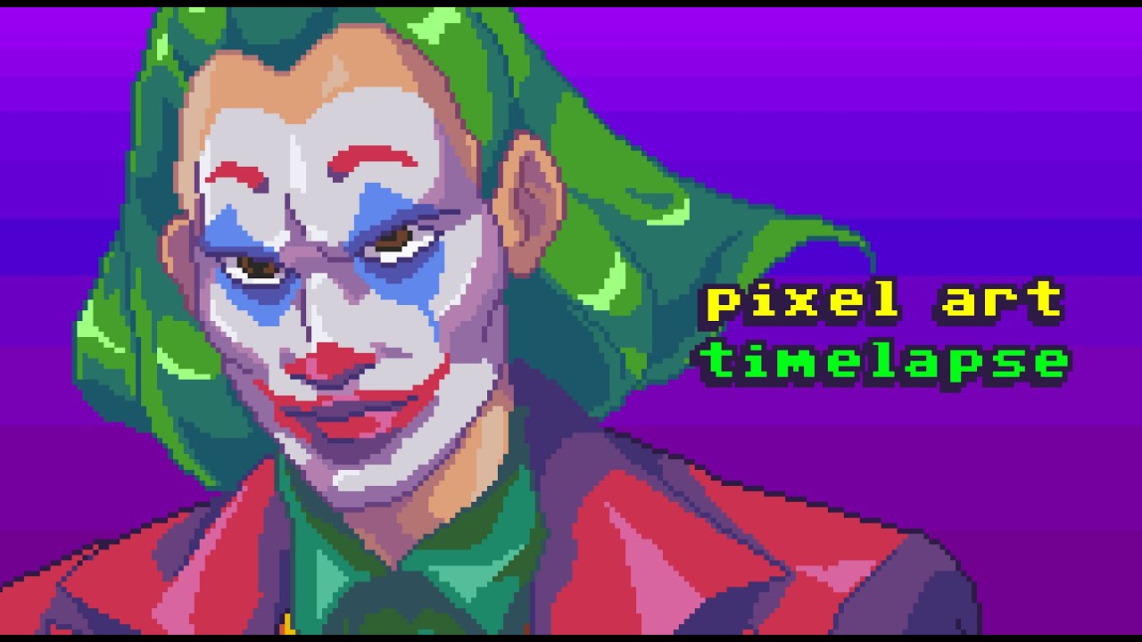 Joker Timelapse [Pixel Art] - YouTube