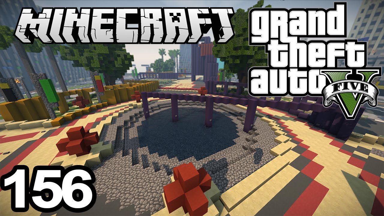 GTA 5 in Minecraft #156 LEGION SQUARE - YouTube