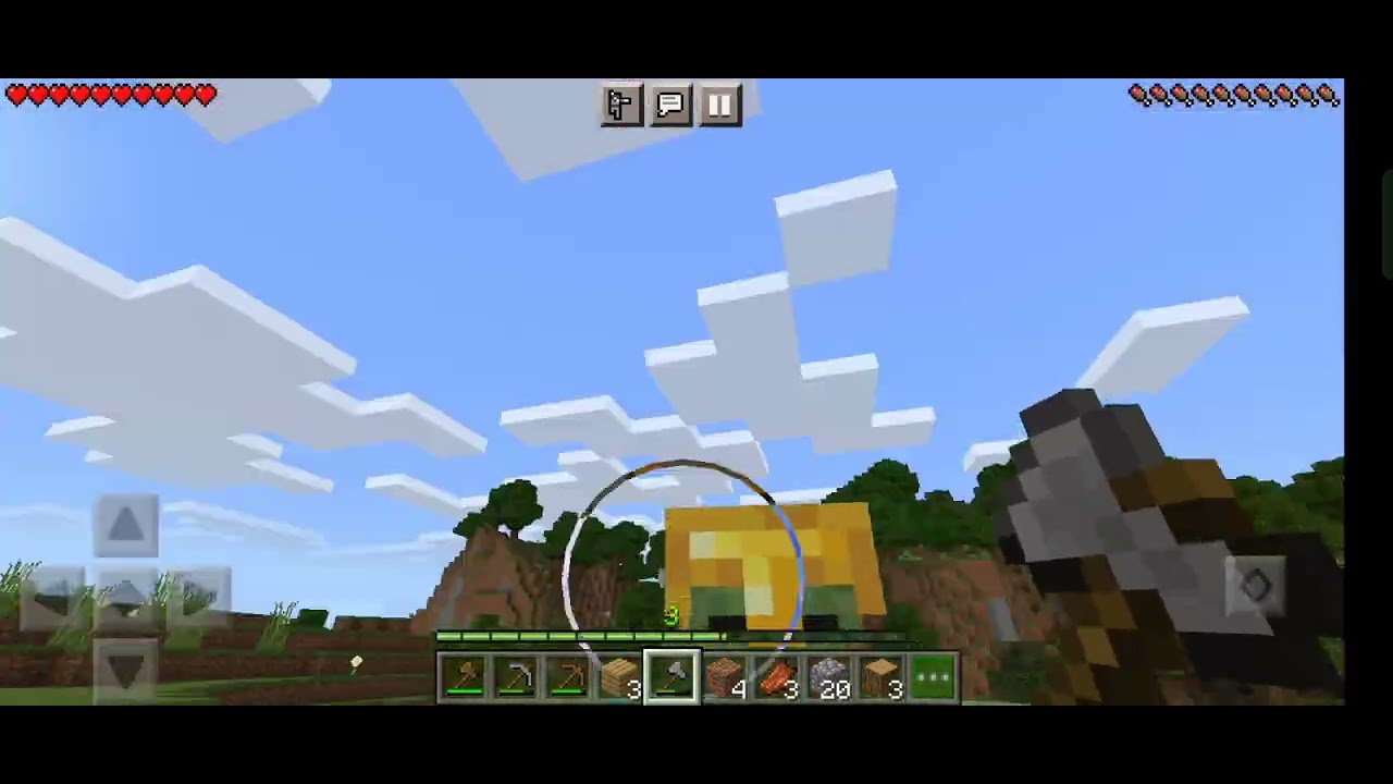 Minecraft pocket edition survival hours part -1 - YouTube