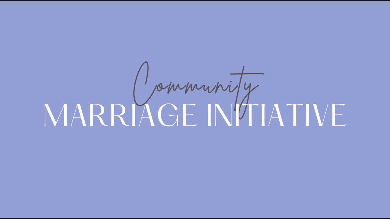 Introduction to Community Marriage Initiatives - YouTube