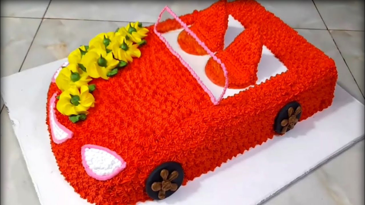Car Cake Decoration// Beutiful Car Cake Making By Cake And Pastry King ...