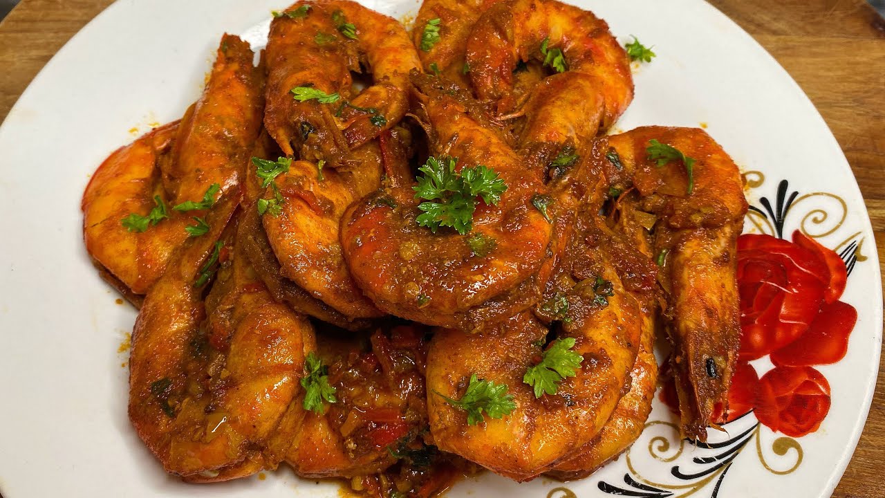 Pepper Shrimp. Best Tasting ! Simple & Easy. - YouTube