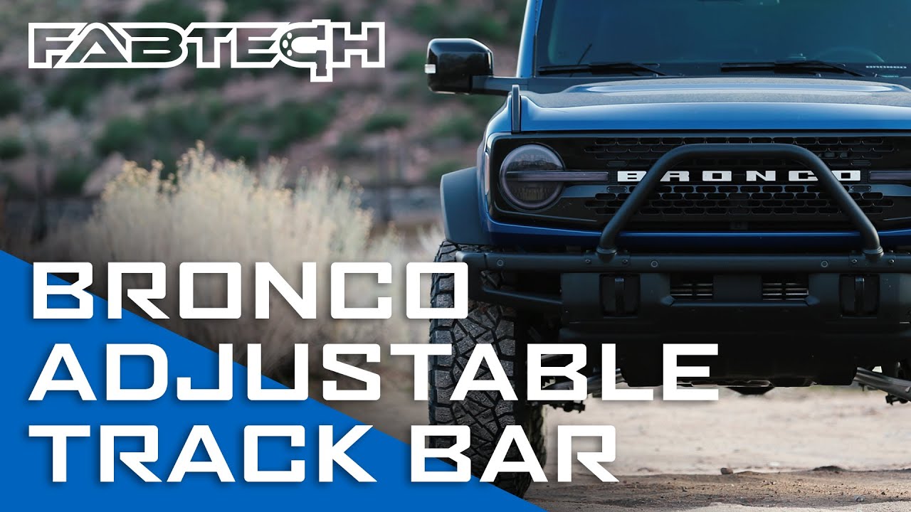 Ford Bronco Adjustable Track Bar - YouTube